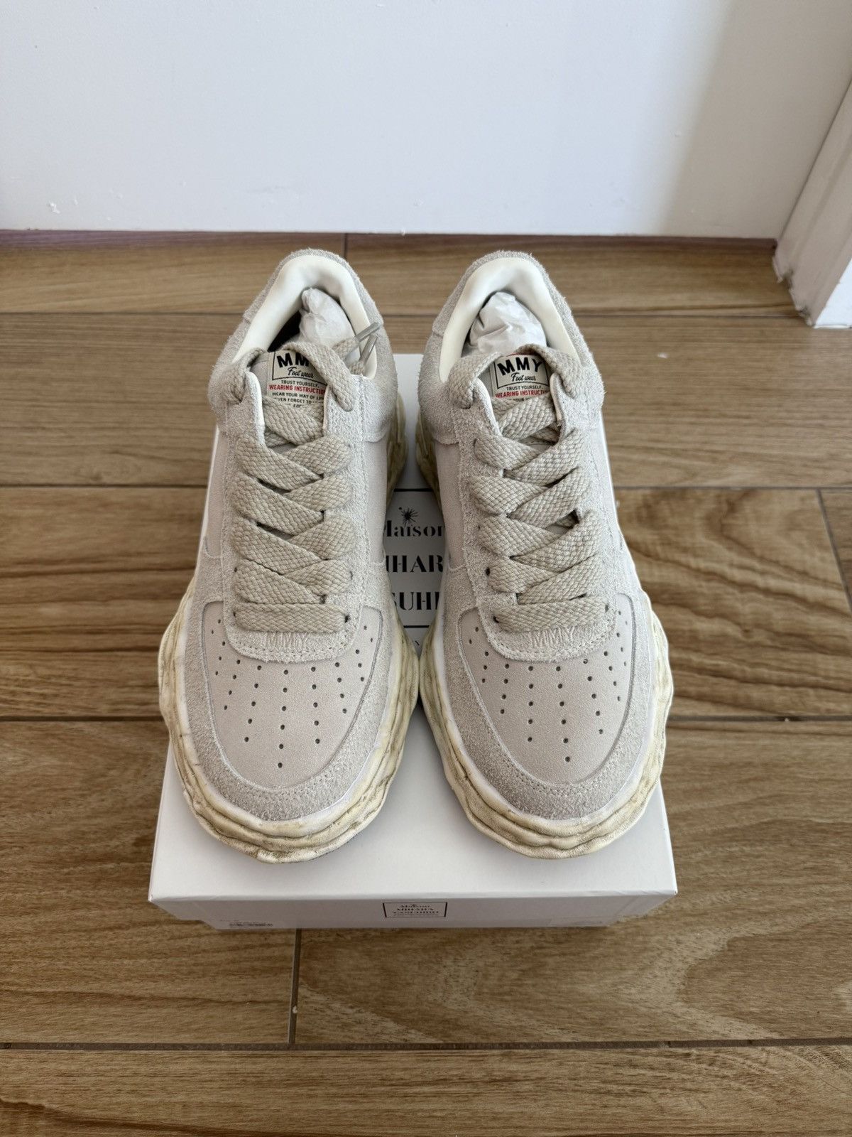 Maison MIHARA YASUHIRO Maison Mihara Yasuhiro Wayne Low OG Sole Suede White | Grailed