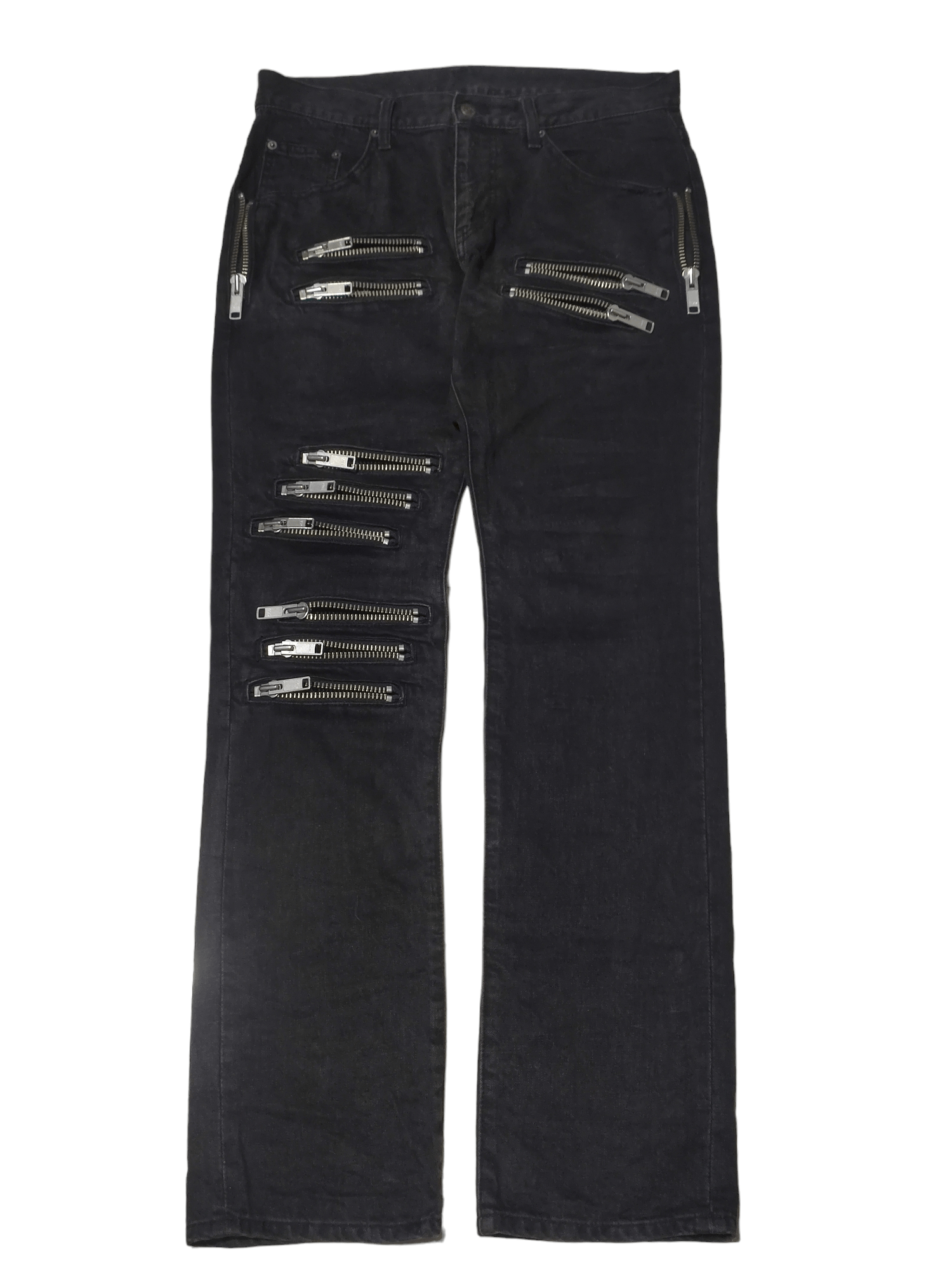 PPFM PPFM Japanese Brand Multi Zip YKK Denim Zipper Jeans | Grailed