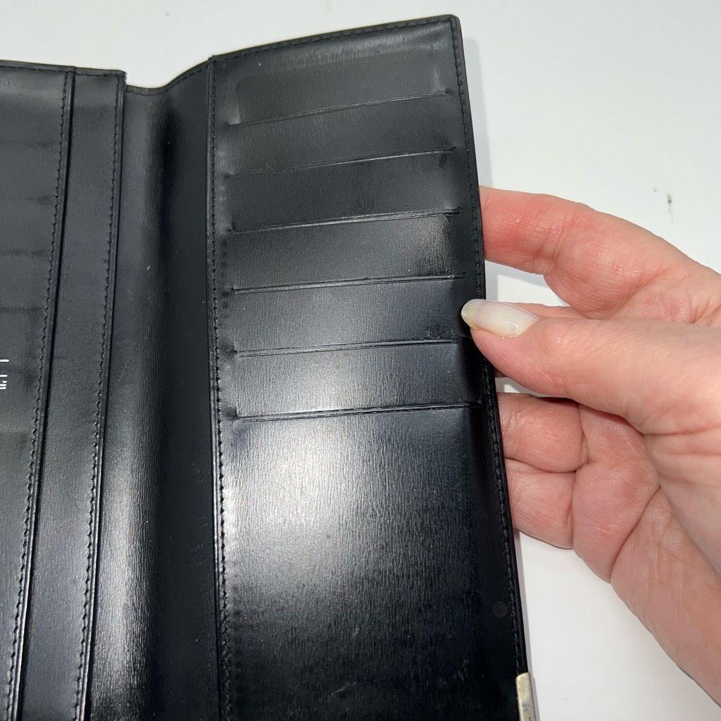 Alfred Dunhill Dunhill Wallet Purse Long Wallet D Logos Black Silver ...
