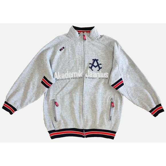 Akademiks Y2K Akademiks Jacket Jacket Mens Medium Center Logo Embroide ...