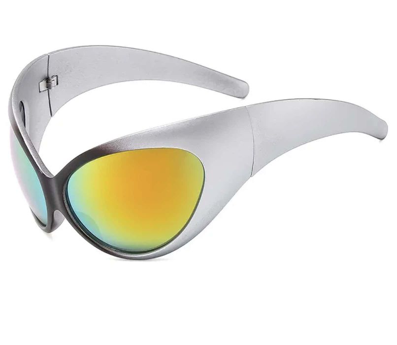 Custom Sci-fi Silver Alien Eye Cyber Sunglasses | Grailed