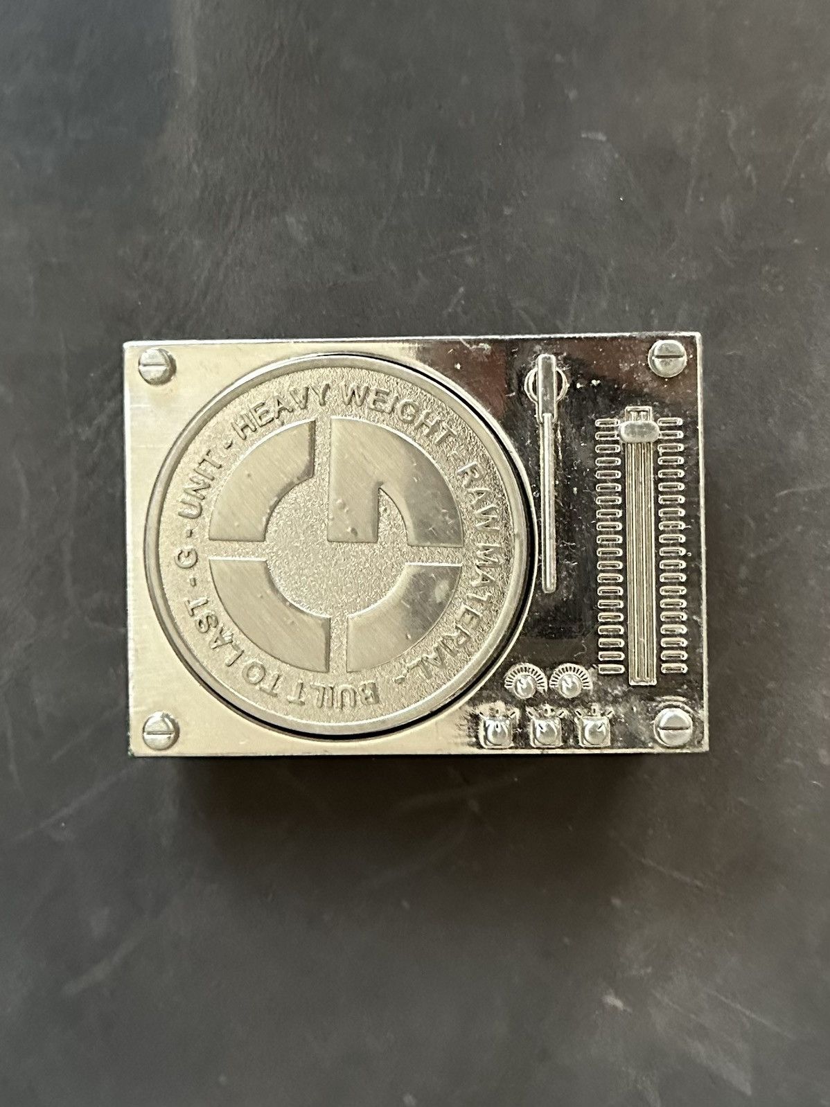 G Unit × Streetwear × Vintage G Unit DJ Deck Belt Buckle *Rare* | Grailed