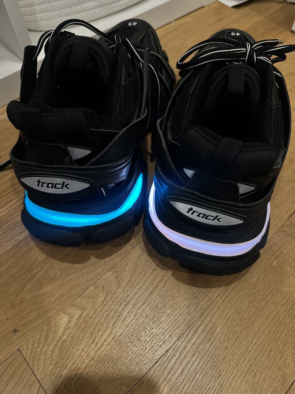 Balenciaga Balenciaga LED black track runners | Grailed