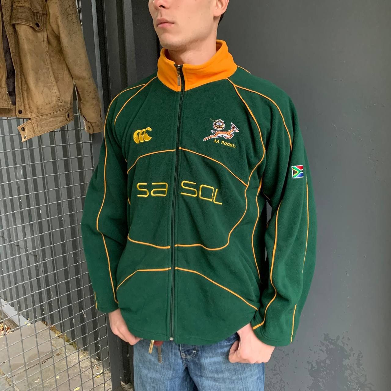 Vintage Canterbury 90s South Africa Fleece Jacket | Grailed
