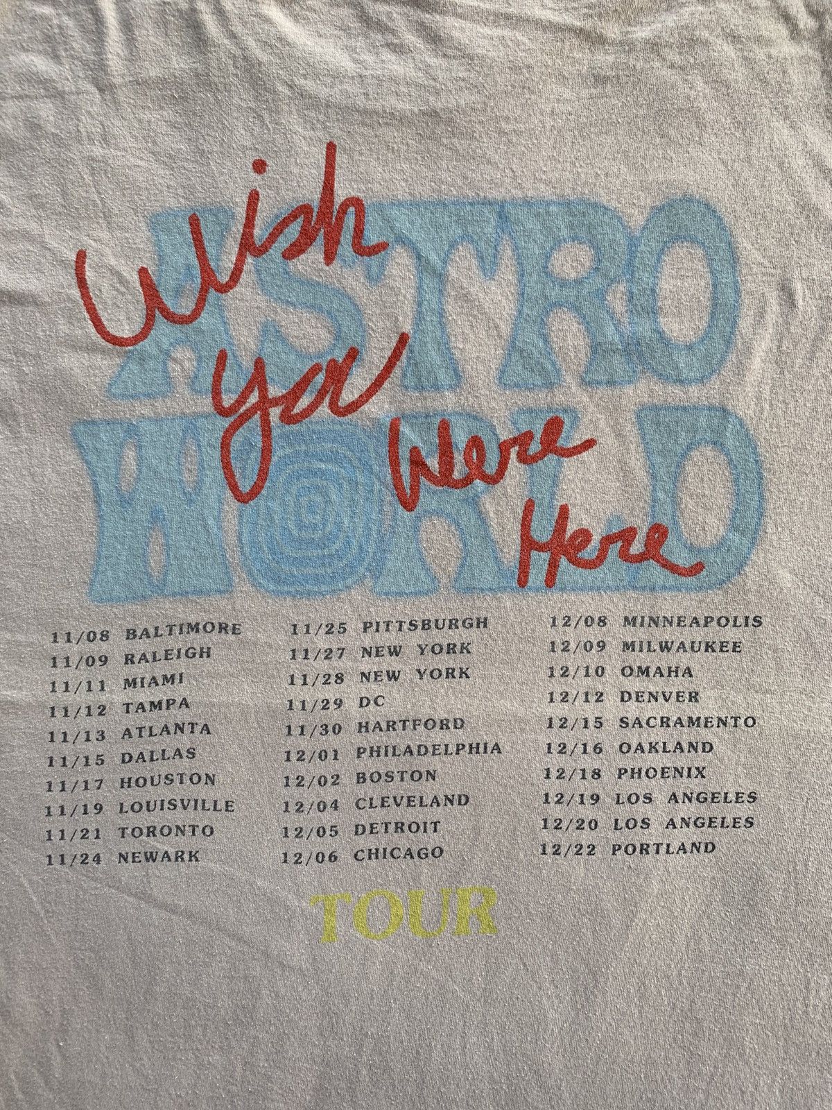 Travis Scott ASTROWORLD Tour Merch Tee | Grailed