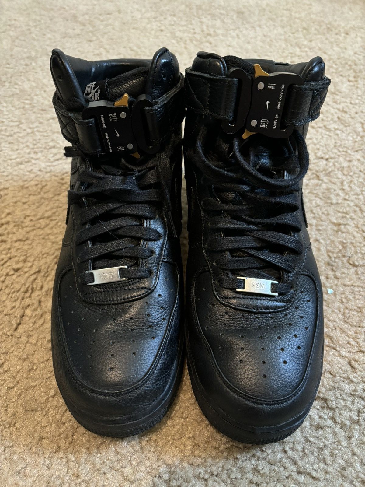 1017 ALYX 9SM Alyx af1 High Triple Blacked | Grailed