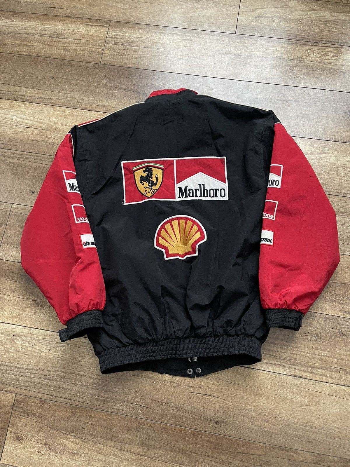Ferrari × Marlboro × Vintage Ferrari Marlboro Vintage Racing Jacket ...
