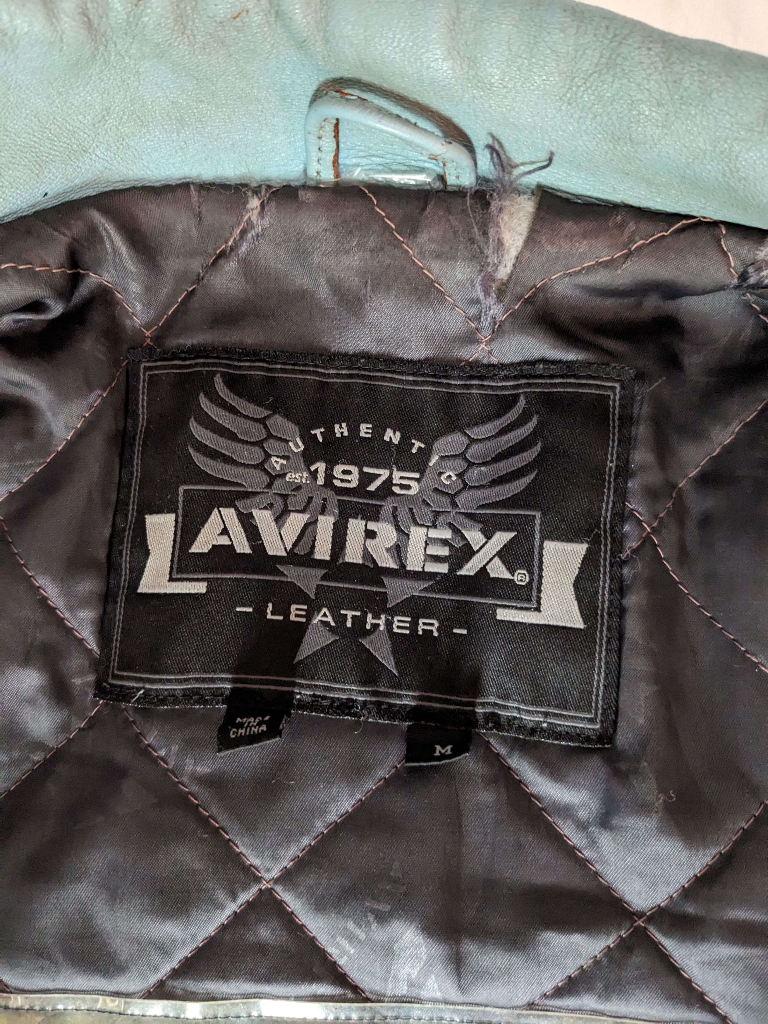 Avirex × Avirex Varsity Jacket Vintage blue two tone avirex Atlanta ...