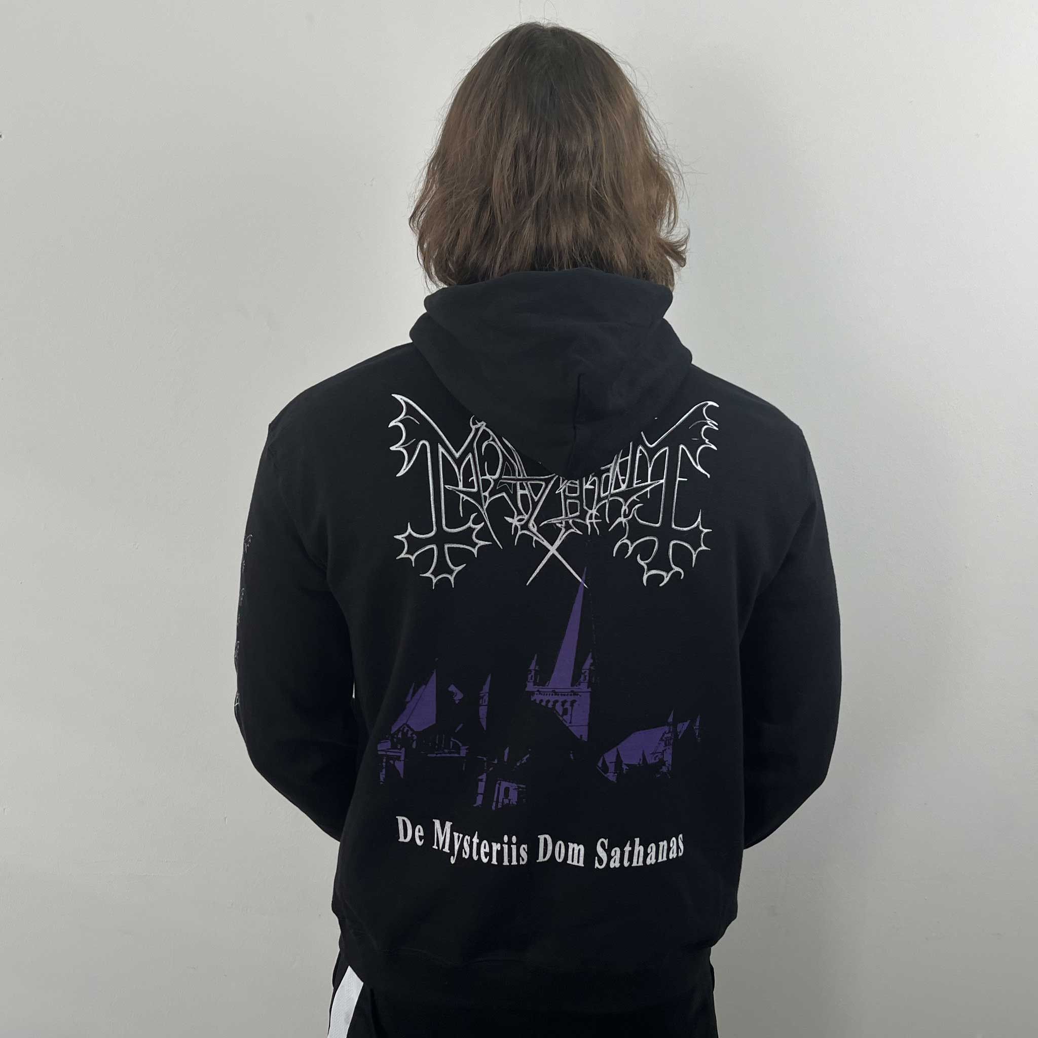 Rock Band MAYHEM - De Mysteriis Dom Sathanas 1994 Overprint Hoodie ...