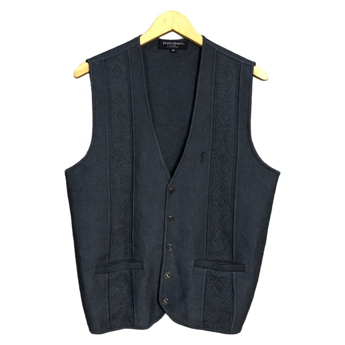 Vintage × Yves Saint Laurent Vintage Ysl Pour Homme Two Pocket Wool ...