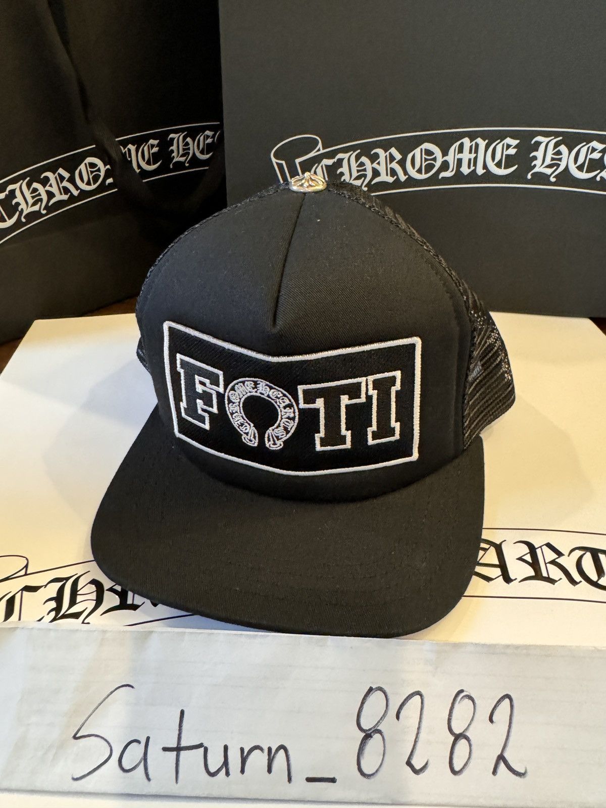 Chrome Hearts Chrome hearts foti horseshoe trucker hat cap | Grailed
