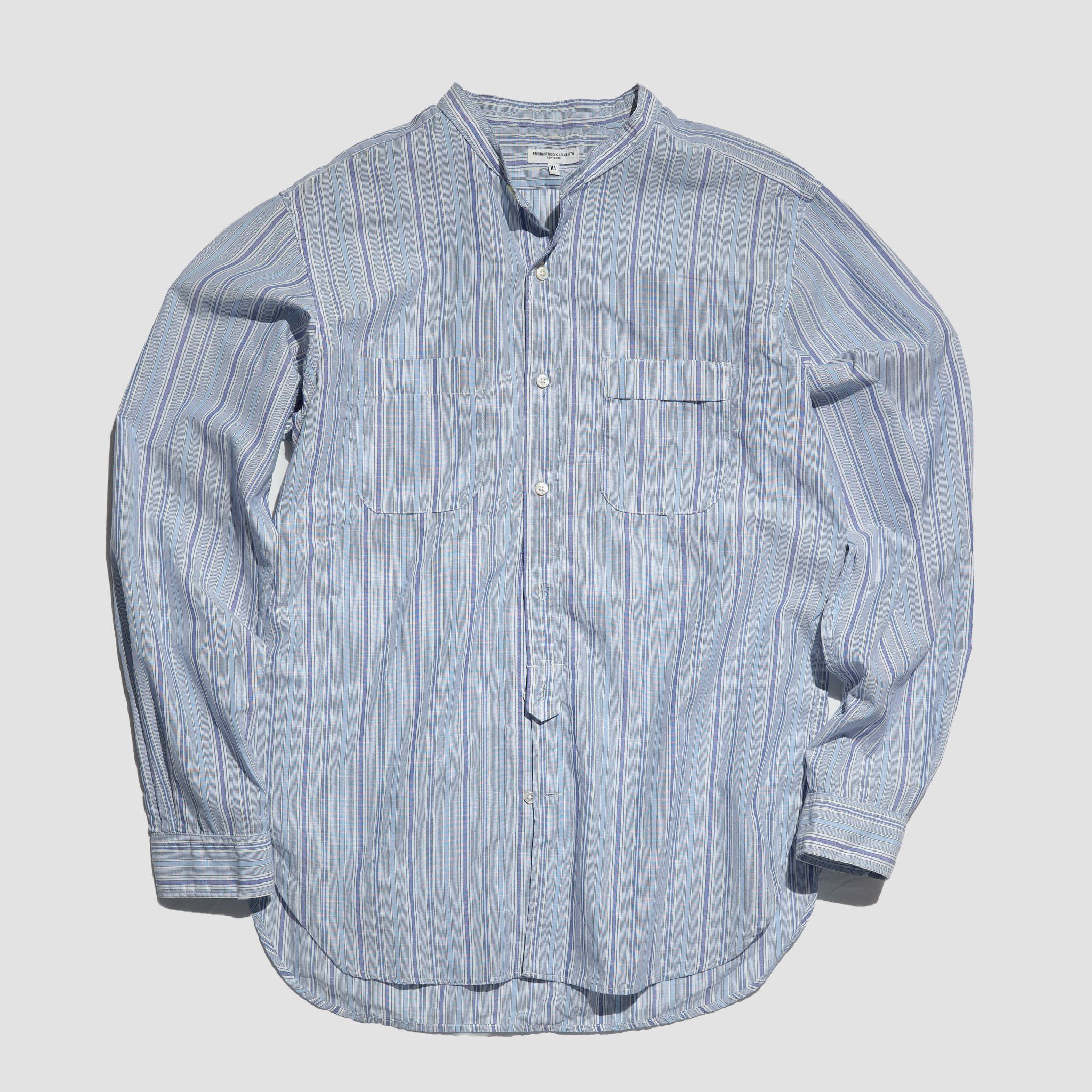 Engineered Garments No collar shirt | Grailed