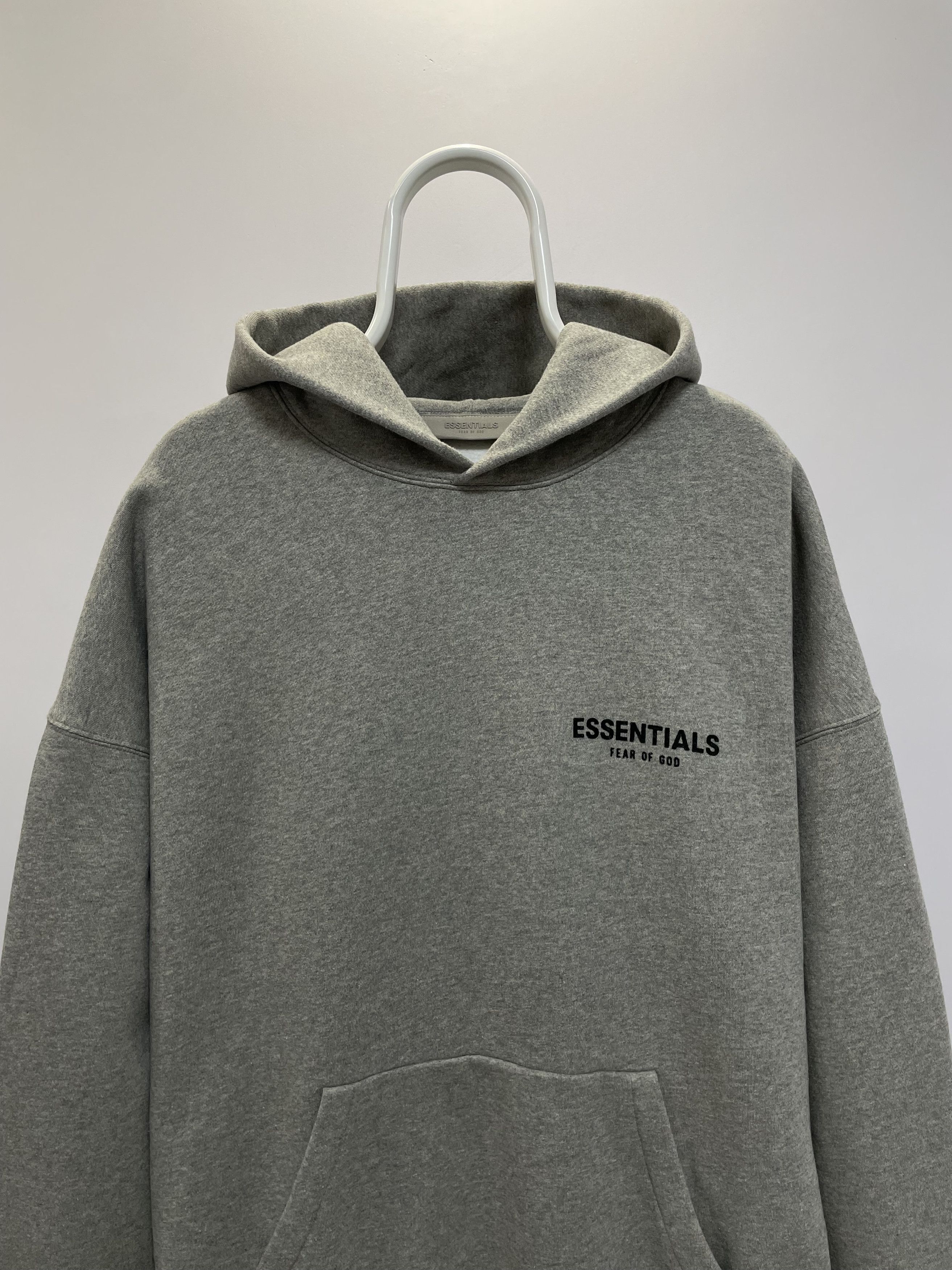 Fear of God FEAR OF GOD ESSENTIALS FOG Hoodie Oversized Hoody Gray ...