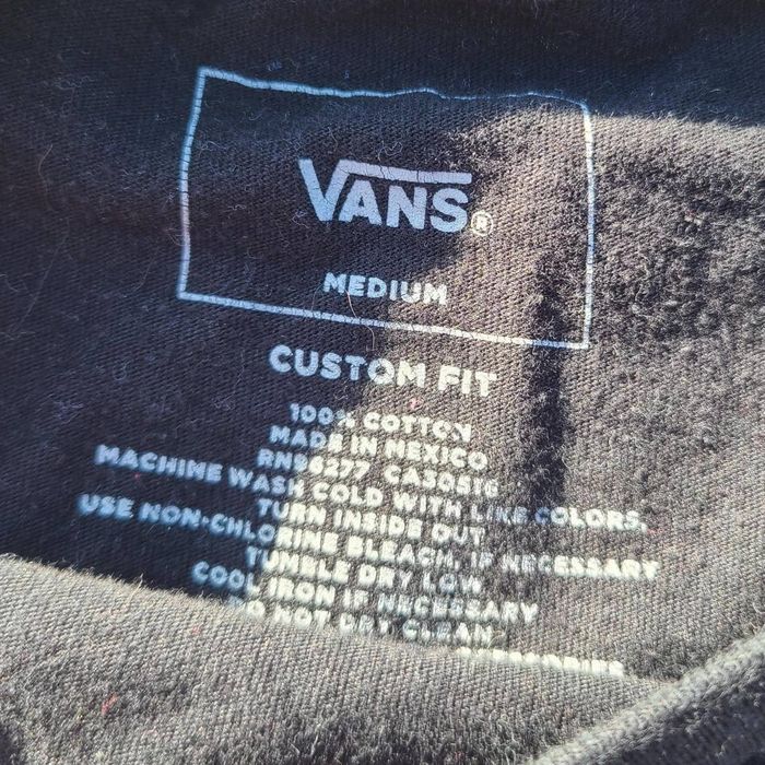 Vans vans skeleton sleeve bones logo tee | Grailed