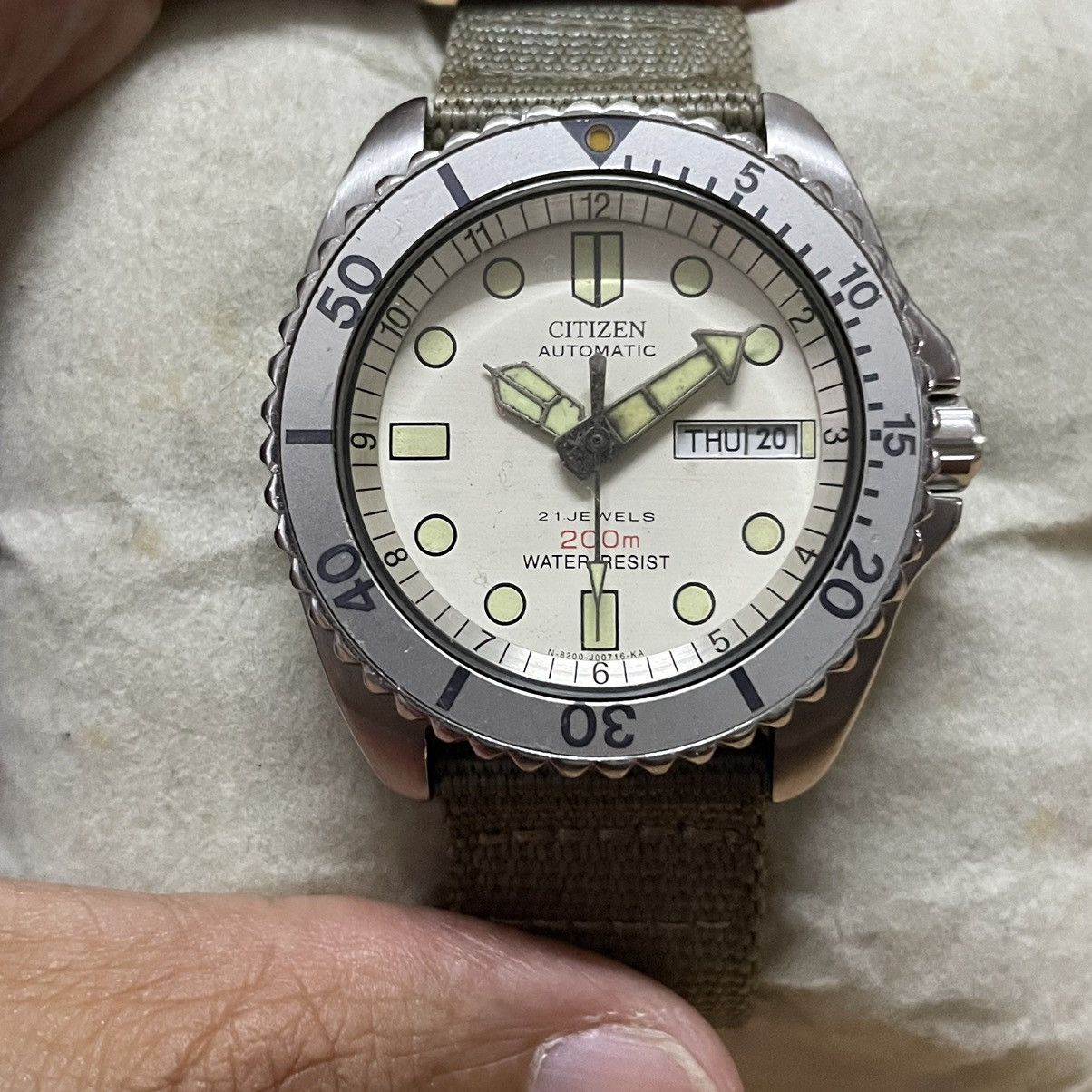 Citizen × Designer × Vintage Citizen Diver 200m 4-824164 Wristwatch ...