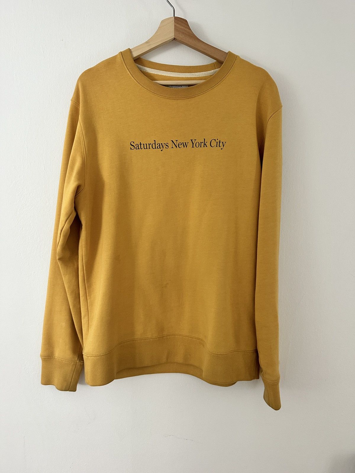 Saturdays New York City Saturdays New York City Yellow Crew Neck | Grailed