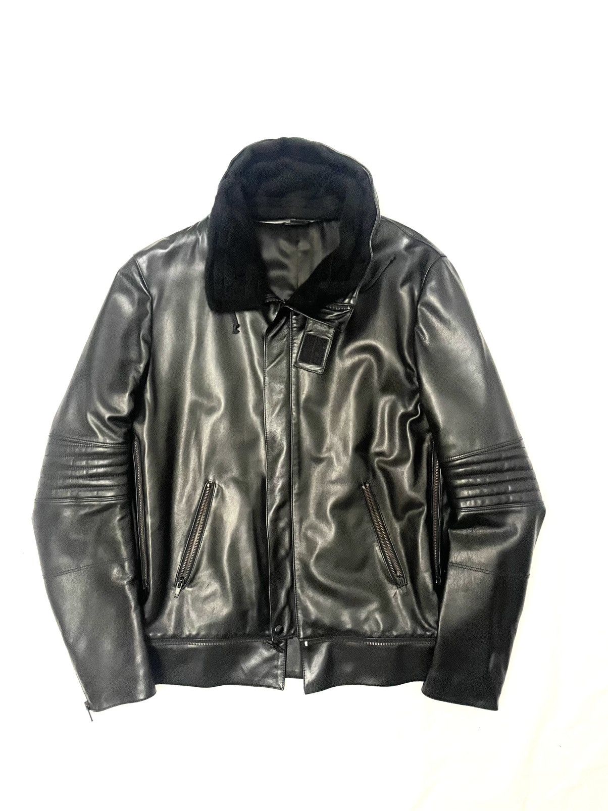 Helmut Lang Helmut lang A/W 99 leather Astro biker | Grailed