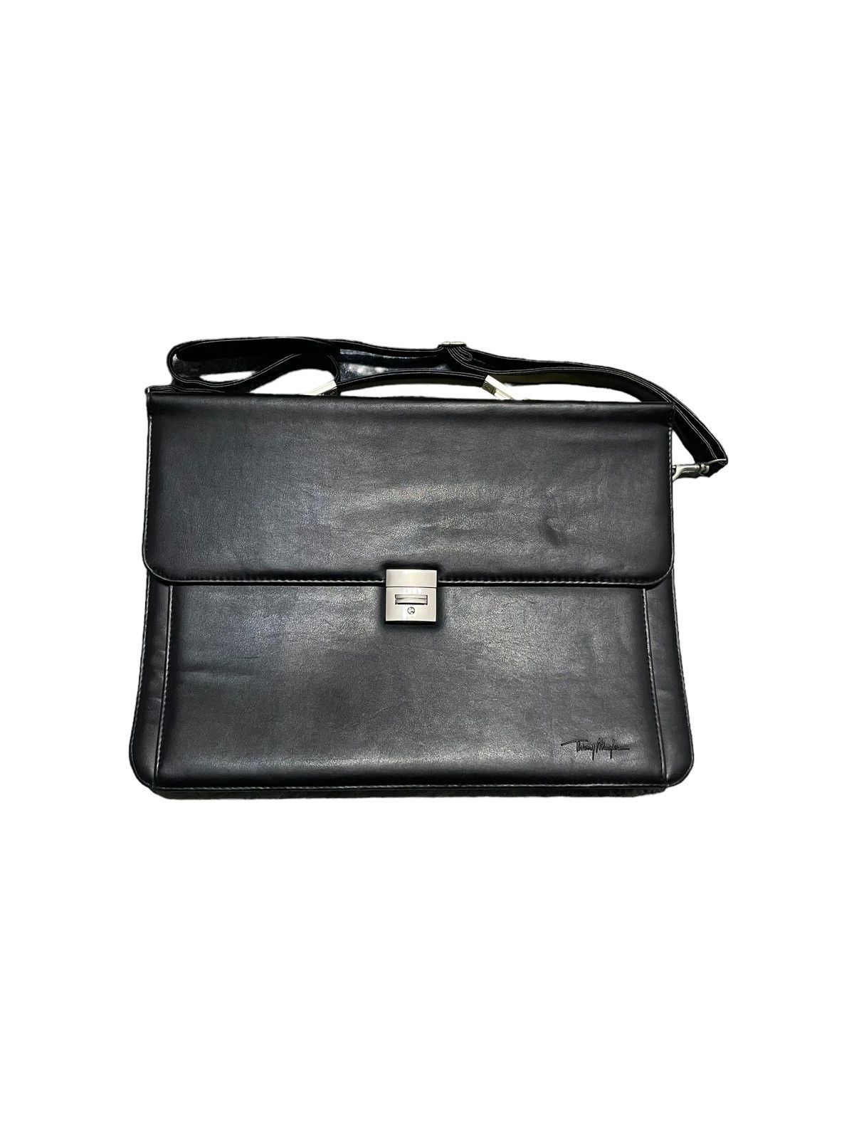 Thierry Mugler Thierry Mugler leather business bag briefcase | Grailed