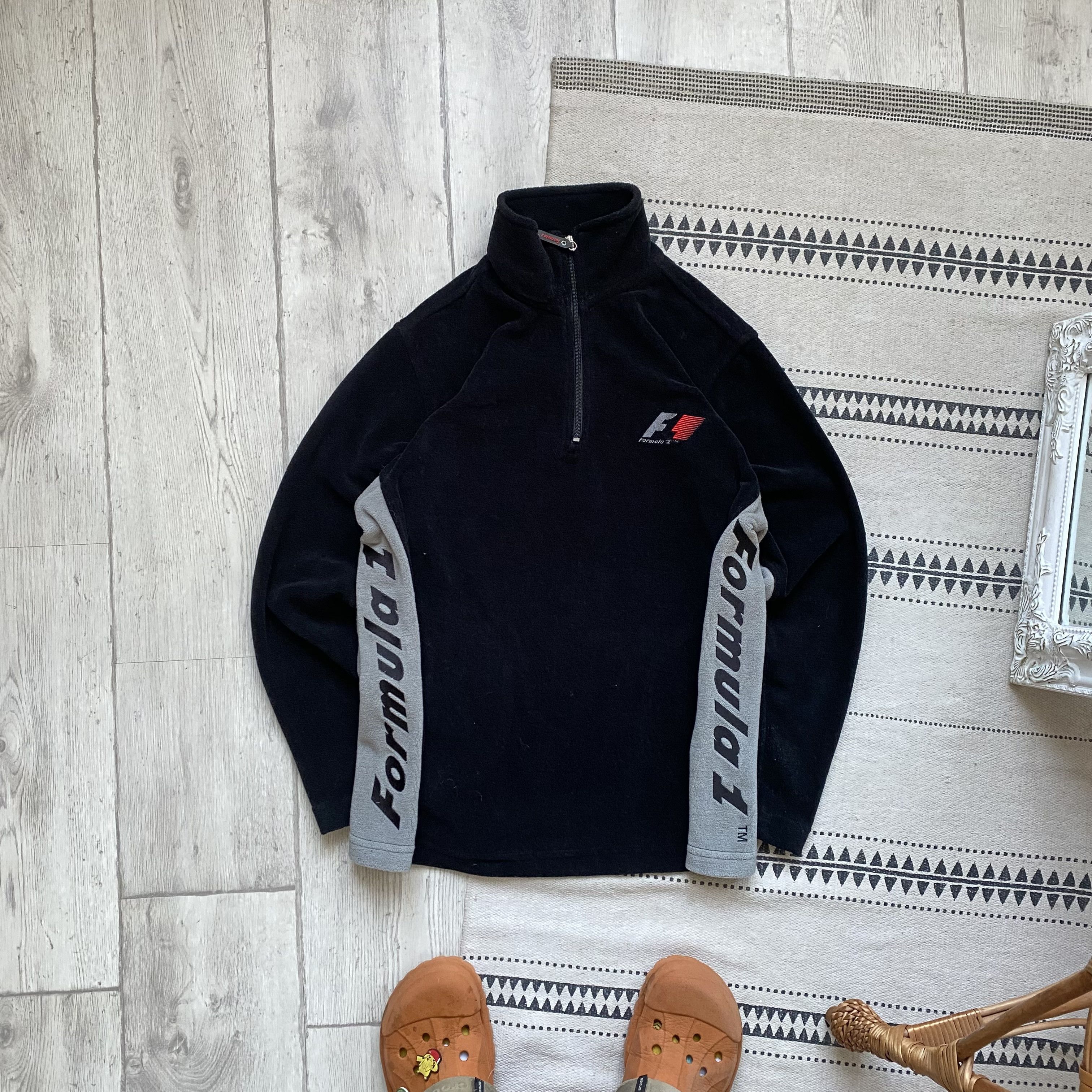 Ferrari 🏎️ Vintage Racing Formula 1 fleece sweater half zip logo | Grailed