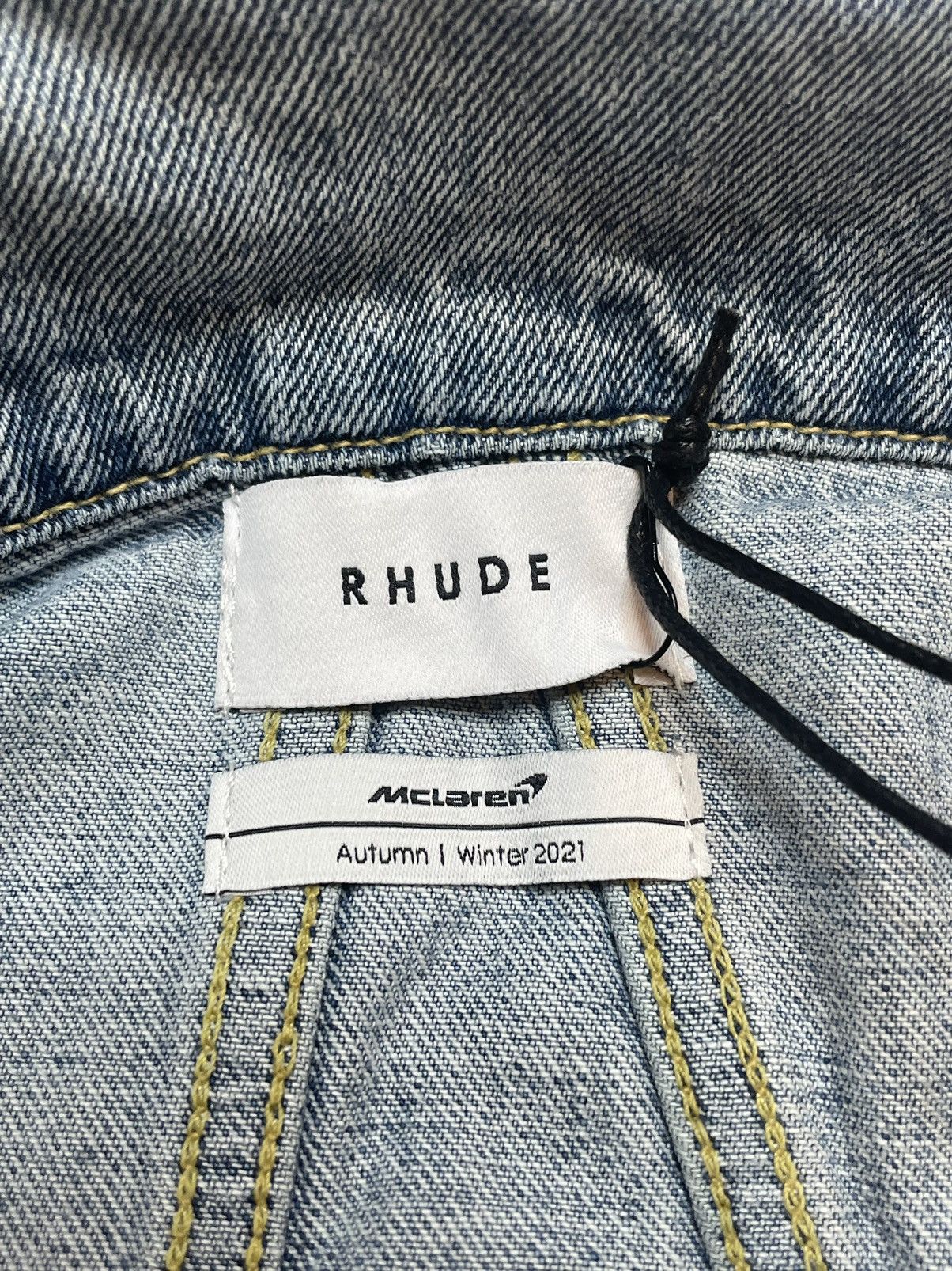 Rhude Rhude x MCLAREN Denim Embroidered Jacket AUTHENTIC | Grailed