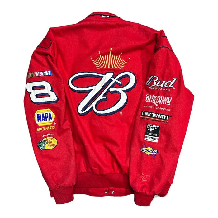 Chase Authentics Budweiser Nascar Jacket Jeff Hamilton | Grailed
