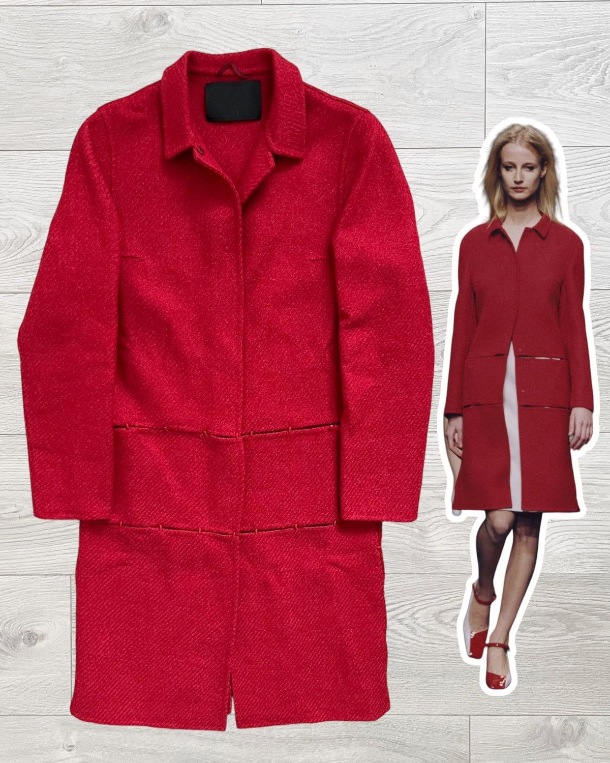 Prada Prada Mainline FW1998 Runway Expose Stitch Coat | Grailed