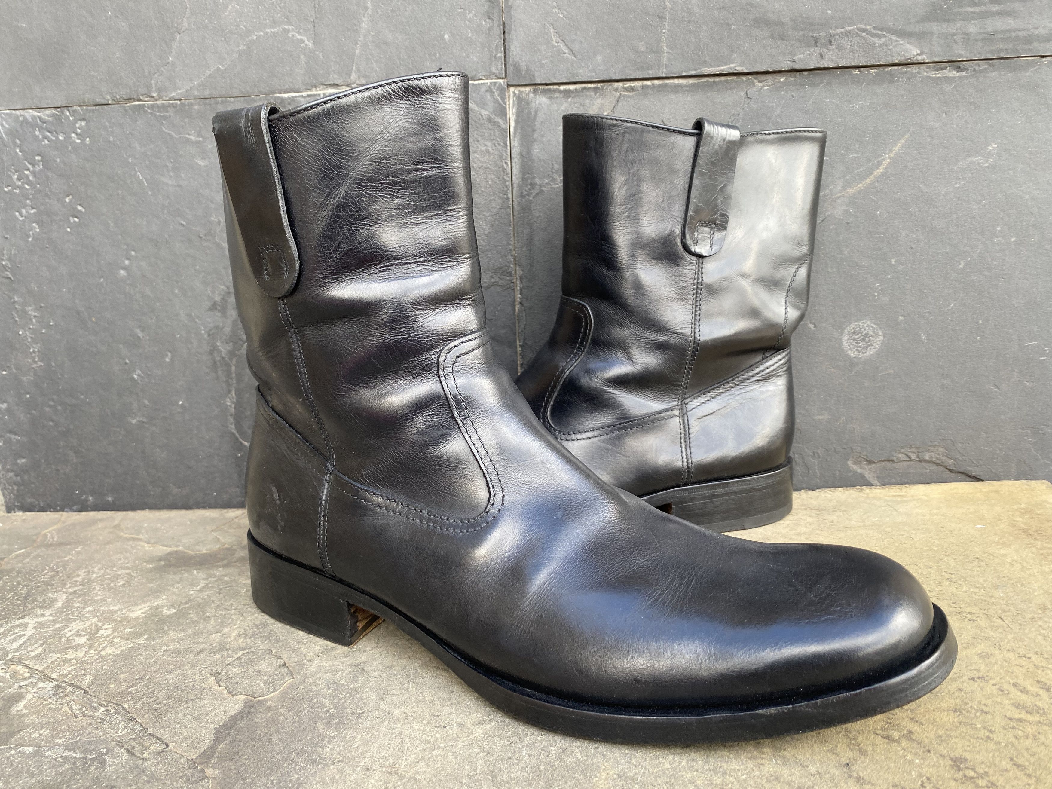 Fendi Fendi Rare Boots Black Slip On Biker Moto | Grailed