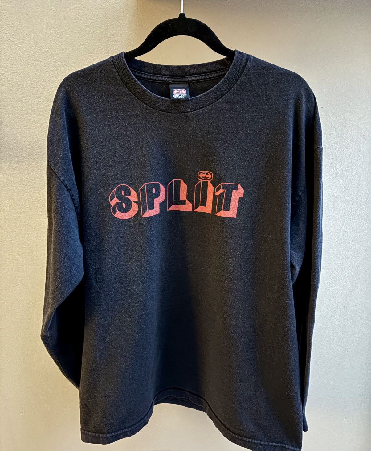 Split × Vintage Split Skateboards vintage Y2K black logo longsleeve XL ...