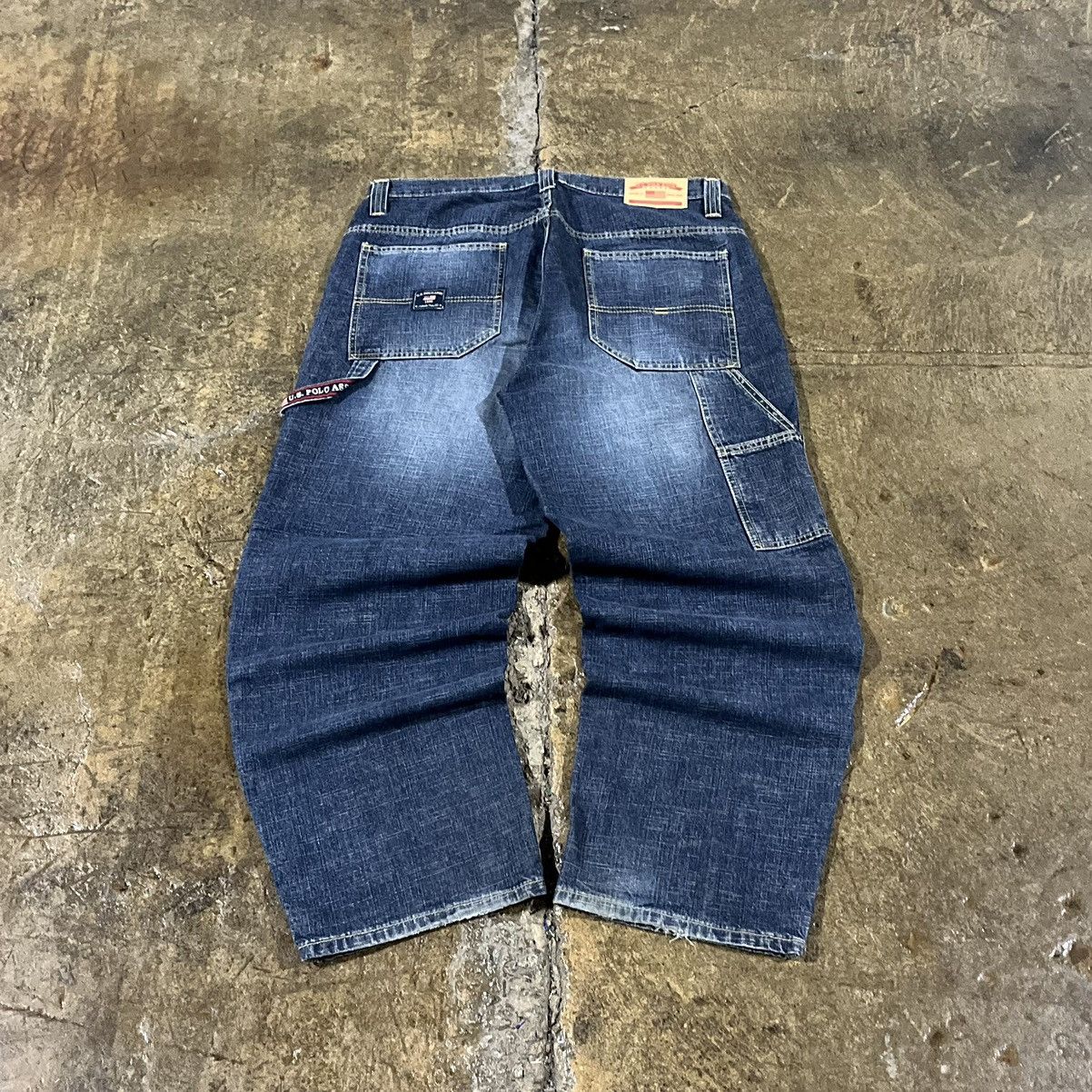 JNCO × U.S. Polo Assn. × Vintage Crazy Vintage Y2K Baggy Carpenter Jeans JNCO Skater Wide Leg ...