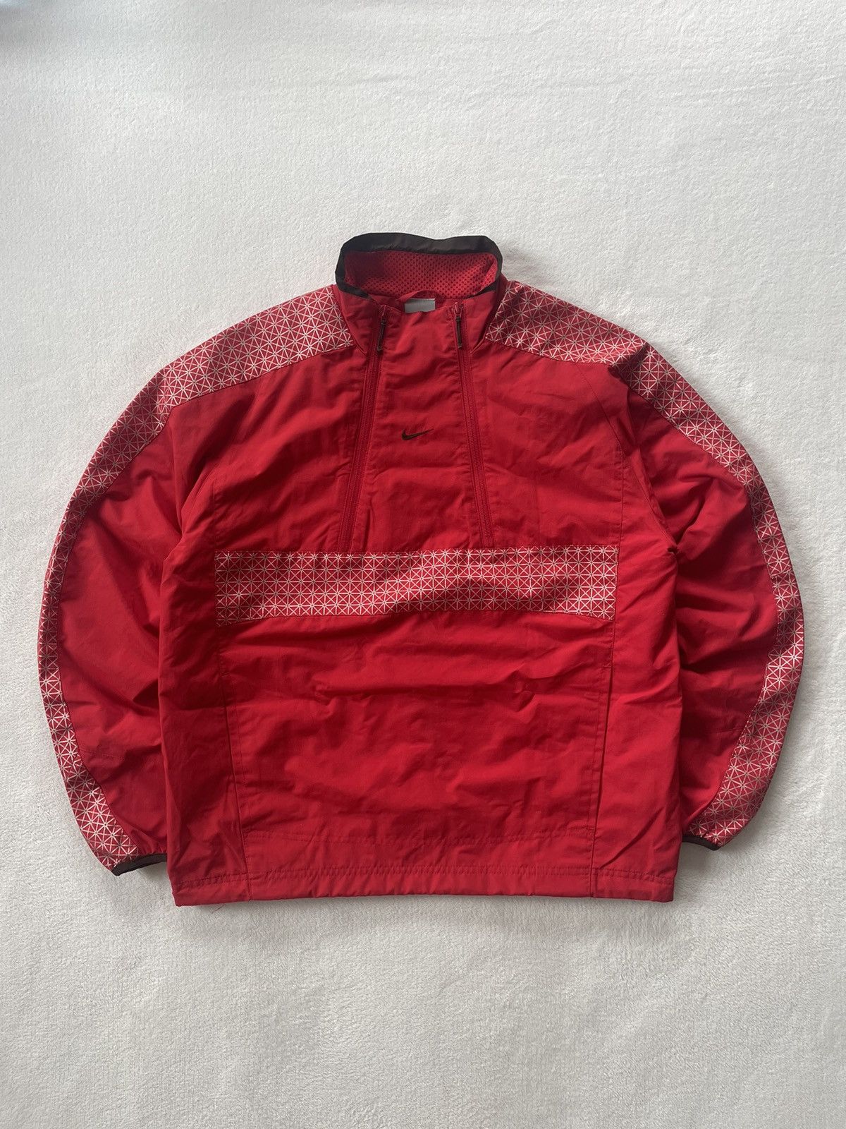 Nike 🥊 NIKE CENTRAL SWOOSH LOGO RETRO ANORAK TRACK JACKET 90s | Grailed