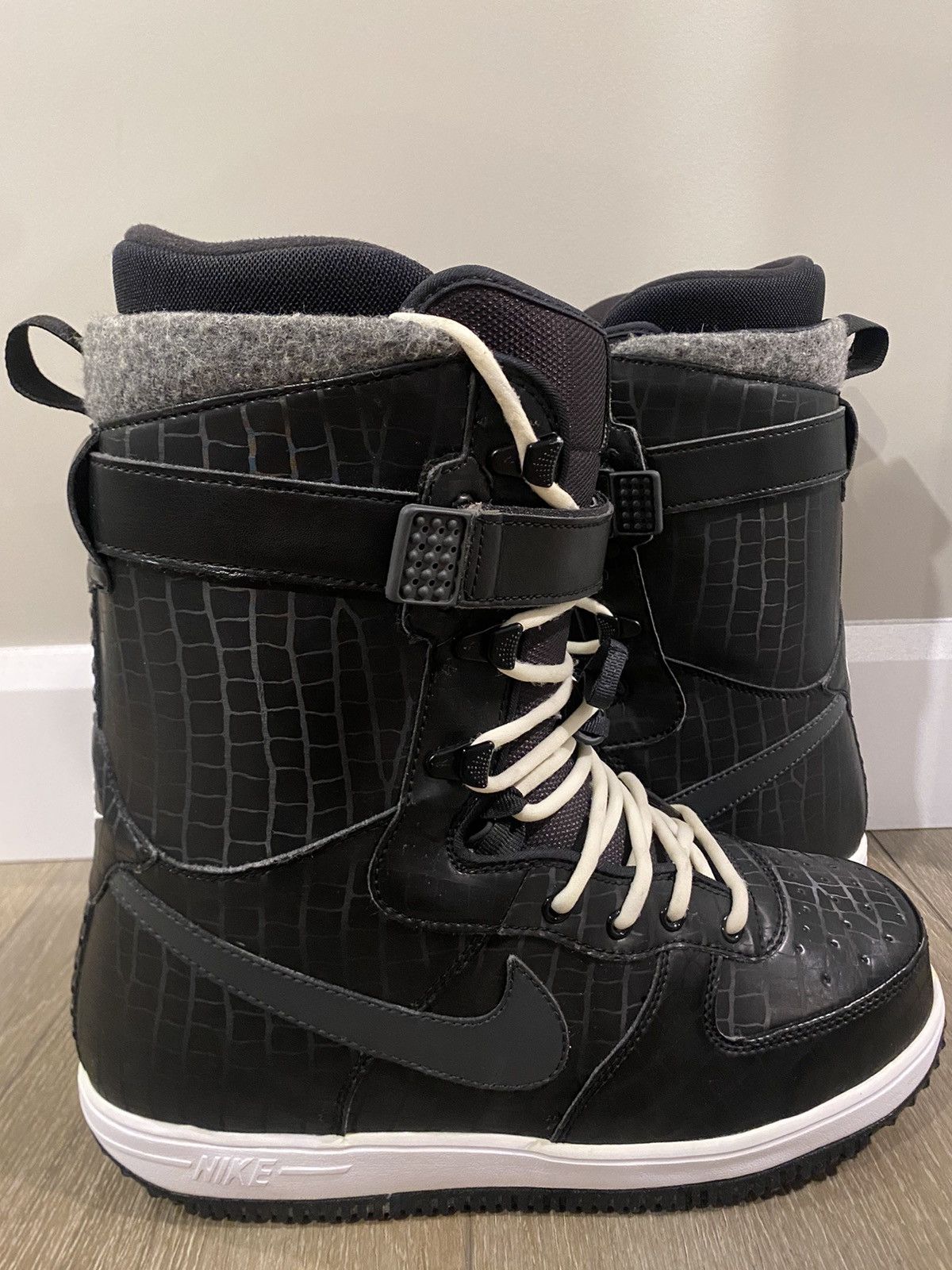 Nike Nike x Double BOA Zoom Force 1 Snowboard Boots Black / Orang | Grailed