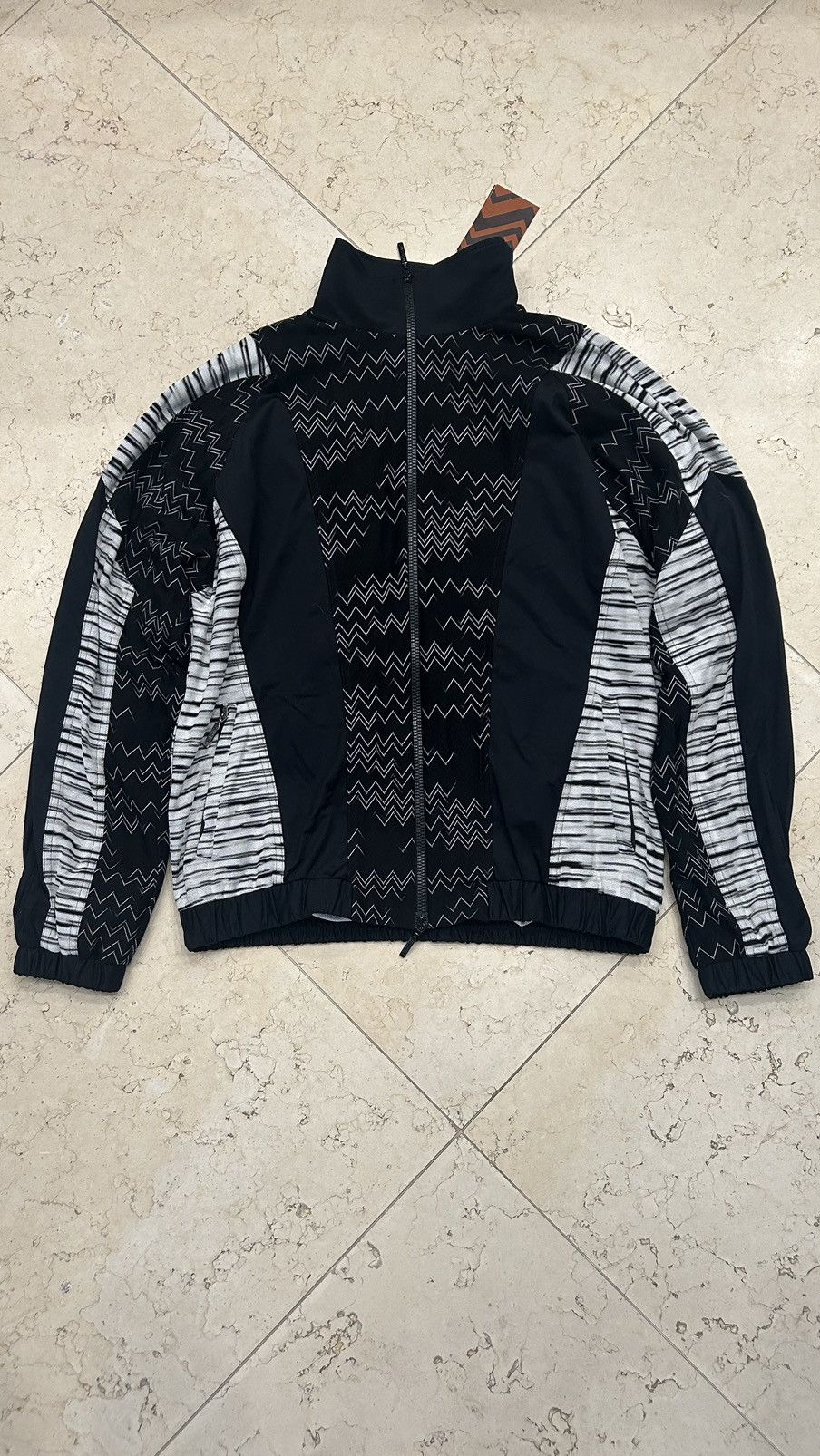 Missoni Missoni Rashel Patchwork Black Track Jacket | Grailed