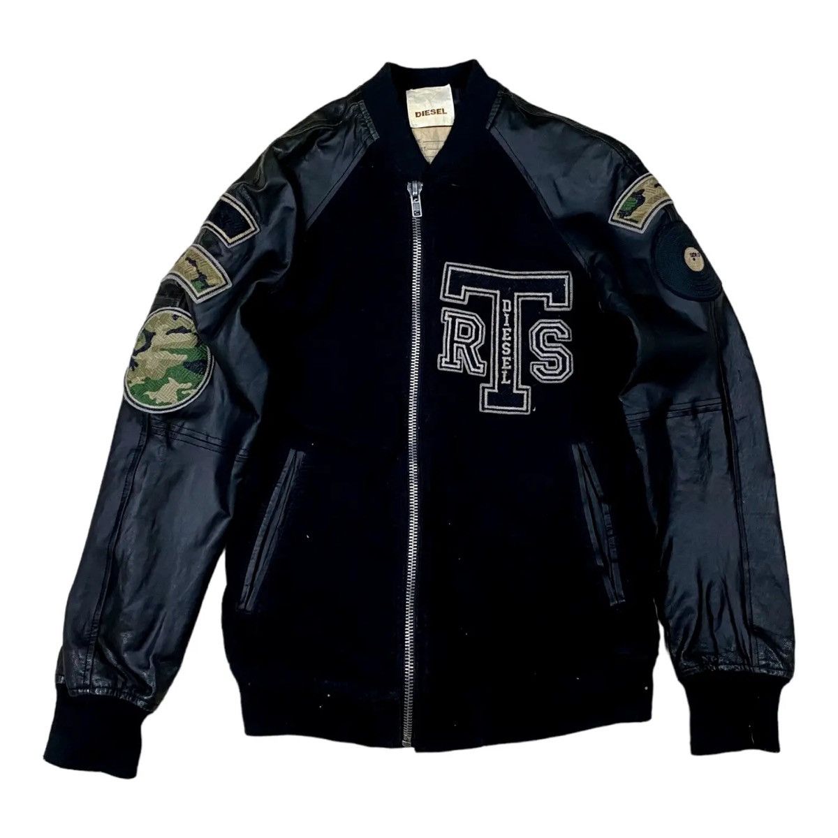Diesel × Vintage Vintage 1978 Diesel Varsity Jacket Black | Grailed
