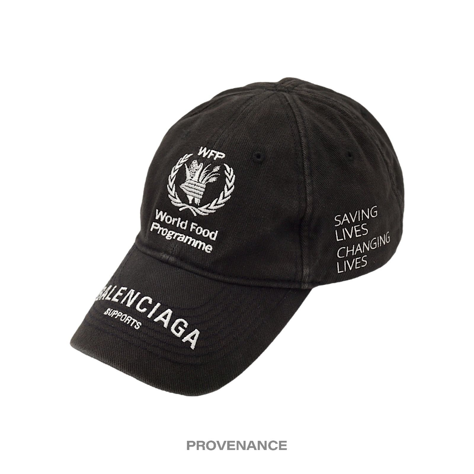 Balenciaga 🔴 Balenciaga WFP World Food Programme Cap - Washed Black ...
