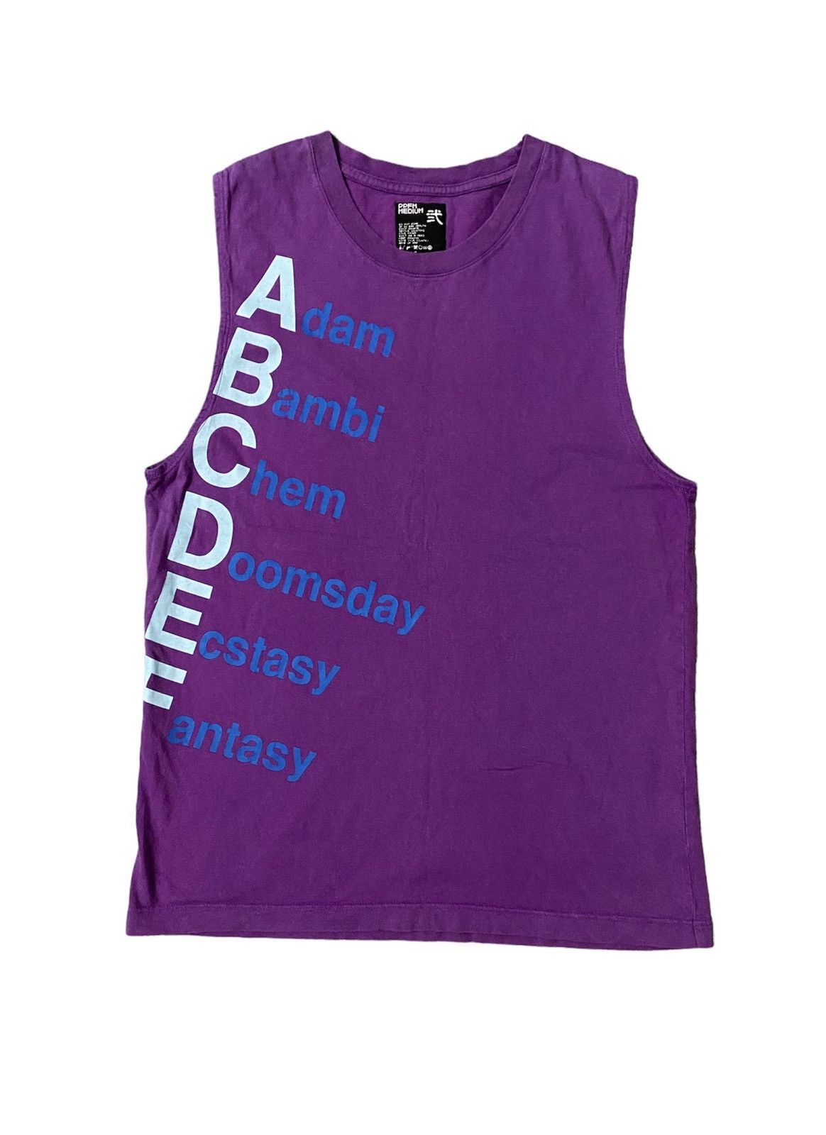 Japanese Brand Vtg PPFM alphabet Anarchy Raf Simons Poem | Grailed