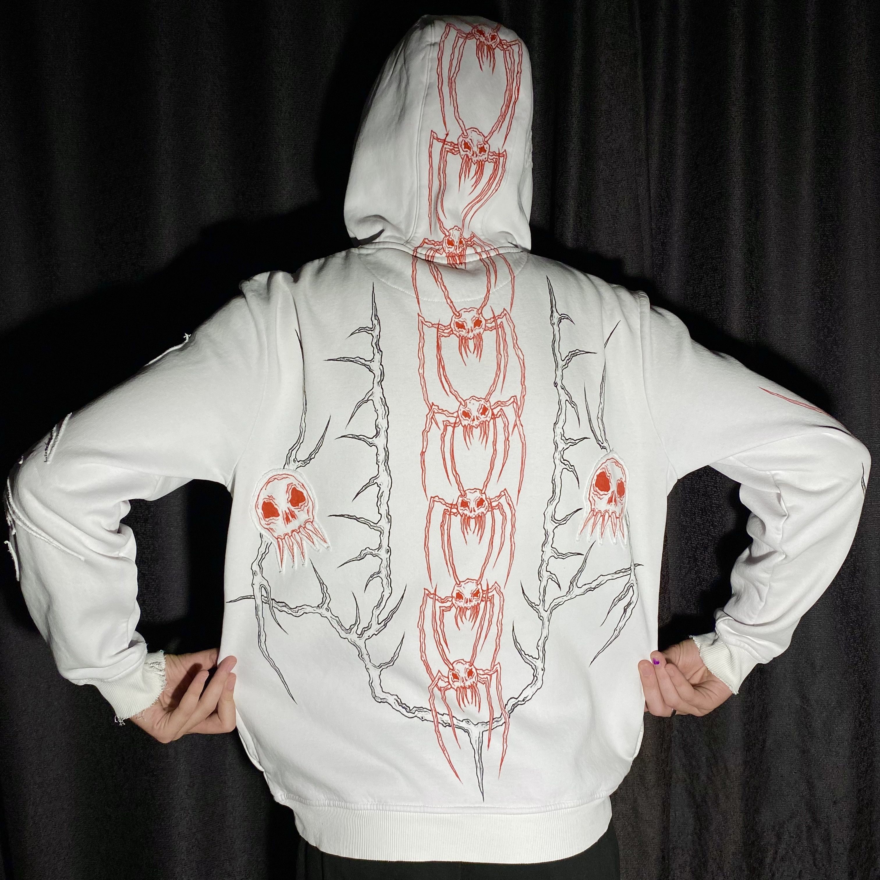 1 Of 1 × Streetwear × Vintage Spiders Ridge White Cyber Sigilism Custom ...