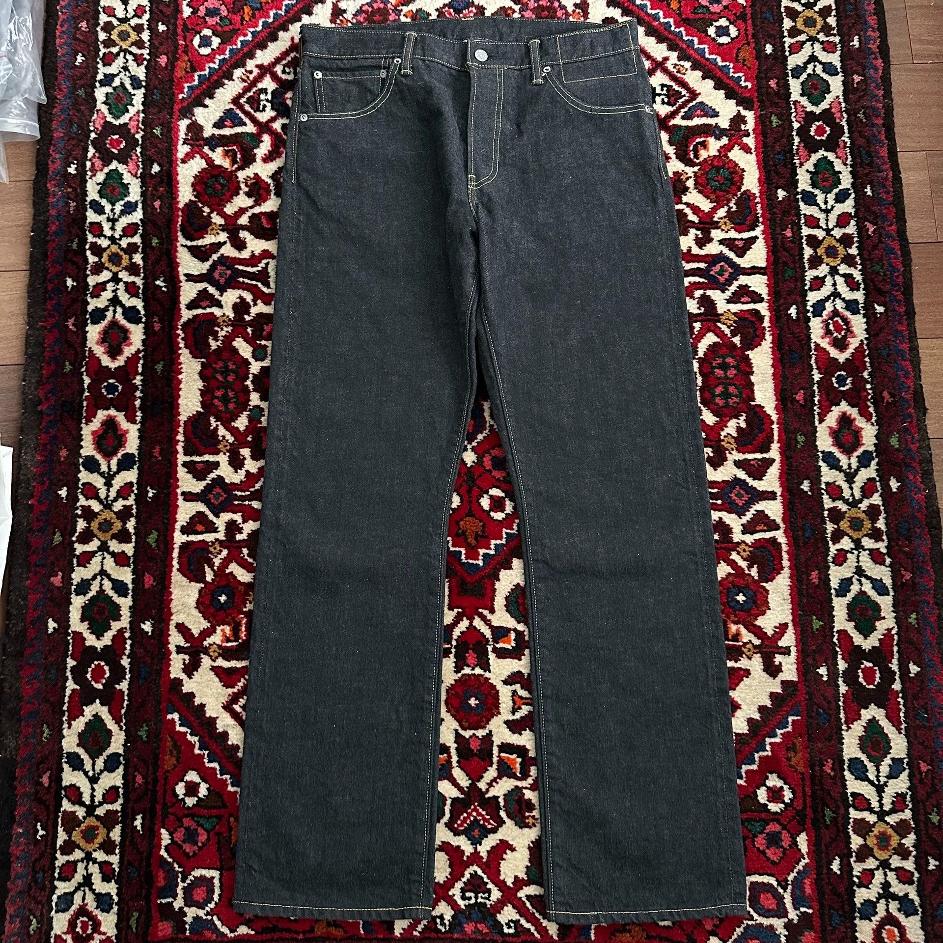 Visvim Visvim 21AW 16R Black Raw Denim Jeans | Grailed