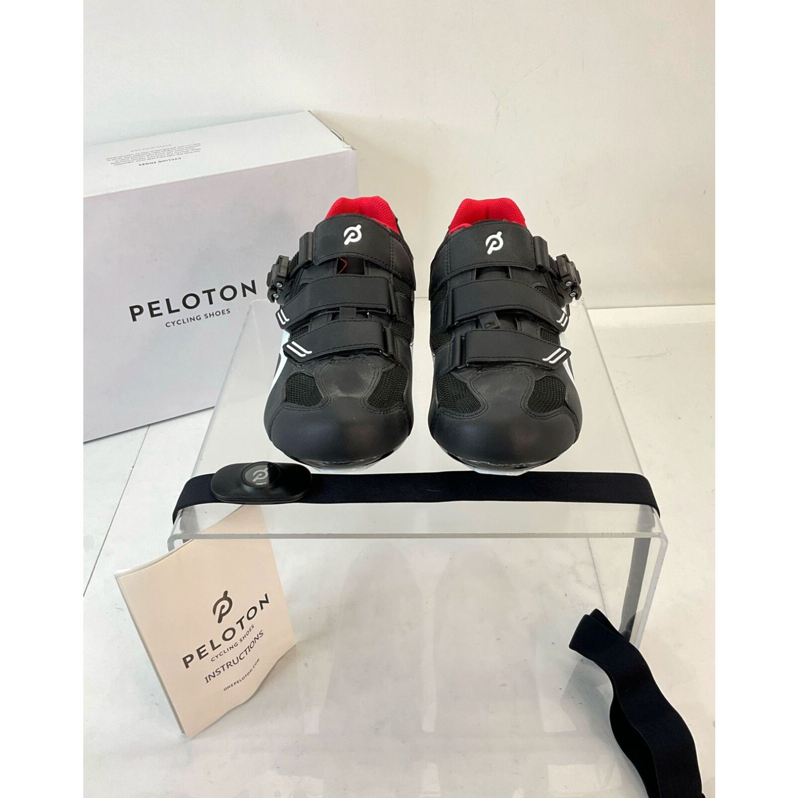Vintage Peloton Black Red White Indoor Cycling Shoes 46/12 | Grailed