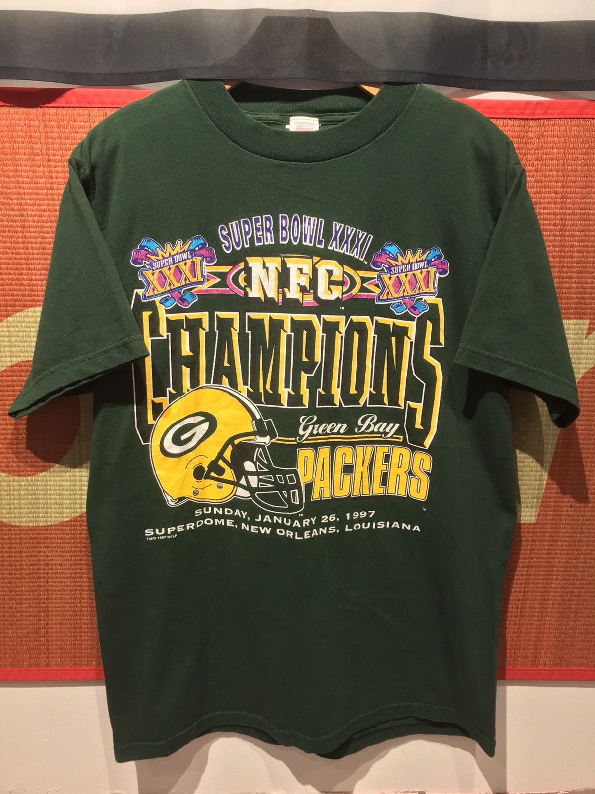 Vintage 1997 vintage retro logo 7 NFL Green Bay packers Super Bowl ...