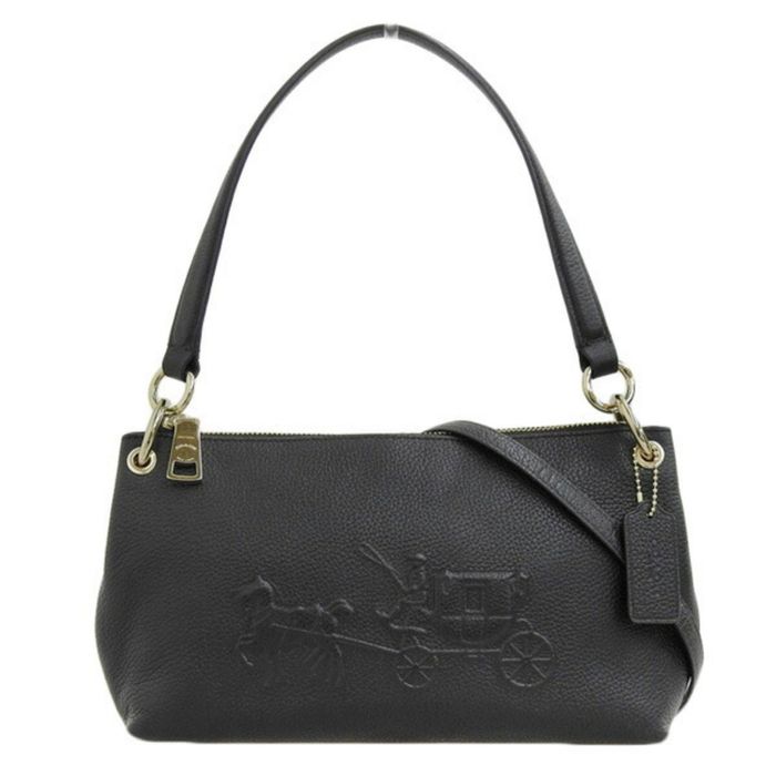 Coach COACH Leather Horse and Carriage Shoulder Bag 33521 Black Ladies ...