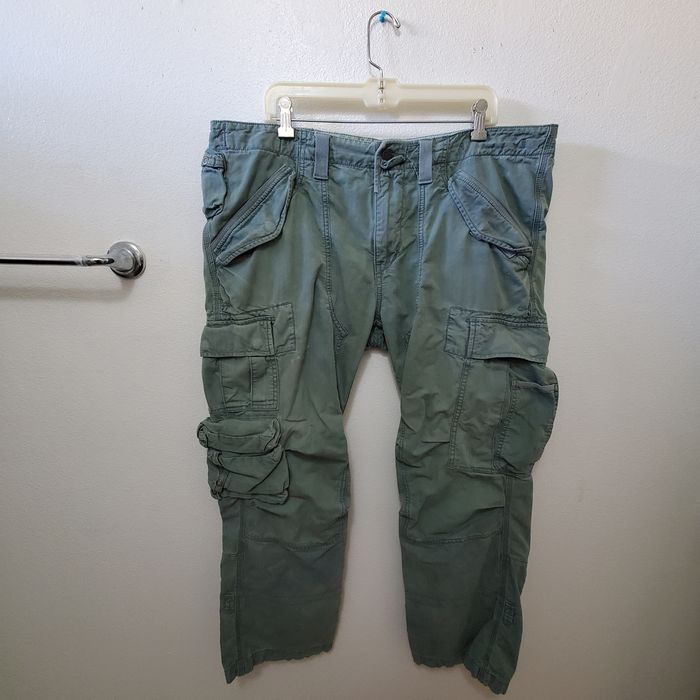 Ralph Lauren Vintage 90s Polo Ralph Lauren Olive green cargo pants 40W 30 | Grailed