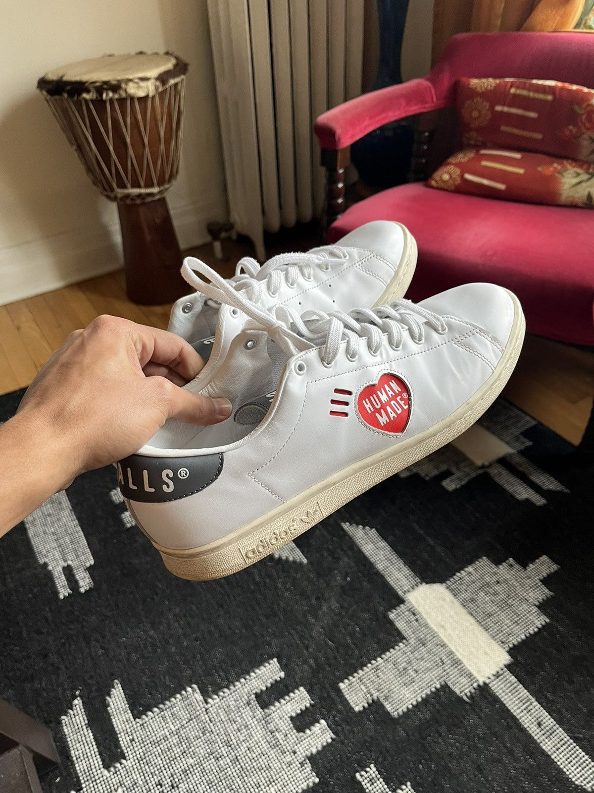 Adidas × Human Made adidas Stan Smith Human Made White Grey | Grailed