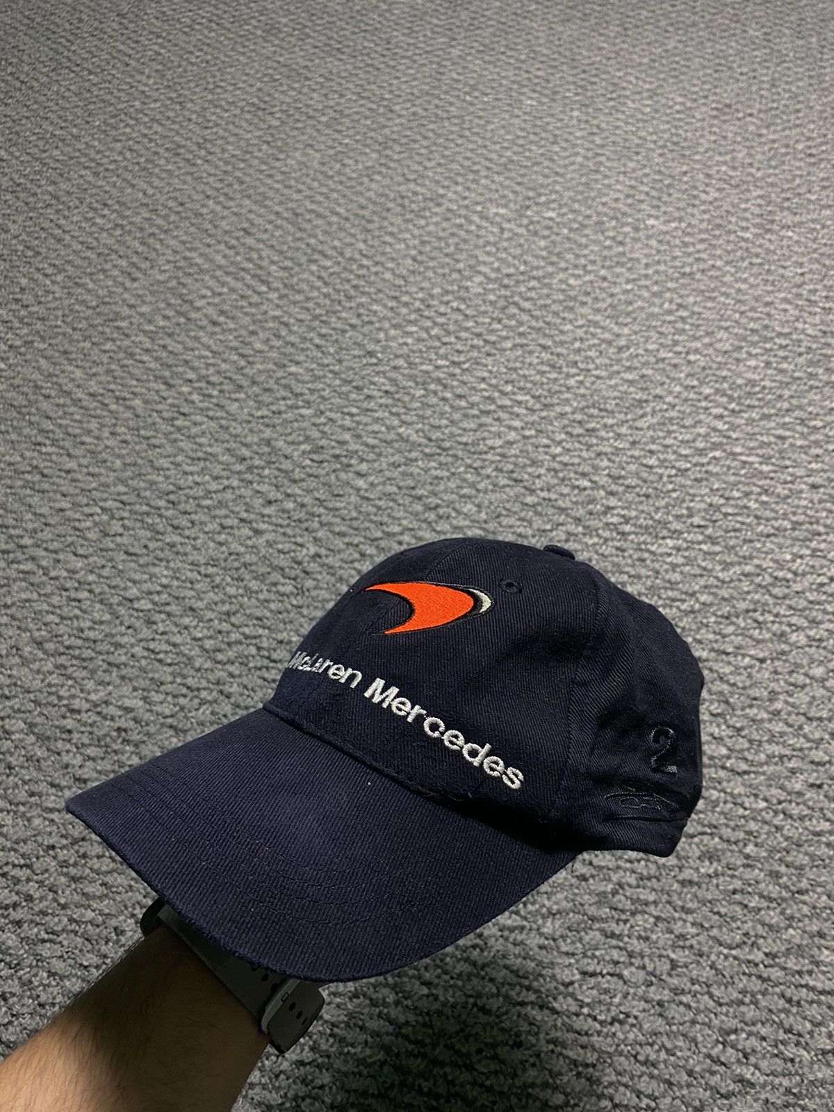 Mercedes Benz Vintage Team Mclaren West McLaren Mercedes Cap Hat racing ...
