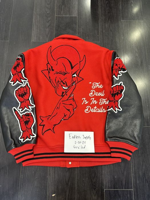 Saint Michael Devil Varsity Jacket | Grailed