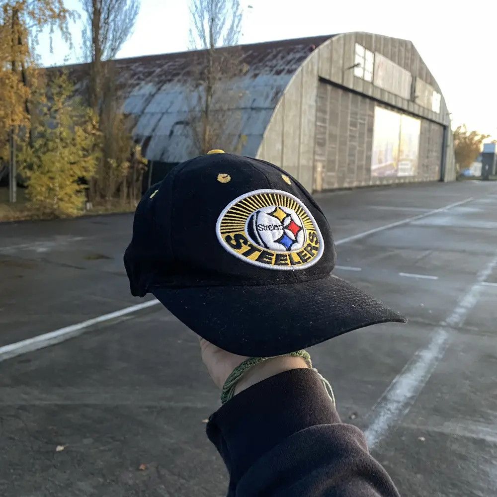 Vintage VINTAGE 80S PITTSBURGH STEELERS NFL TRUCKER HAT SCRIPT LOGO ...