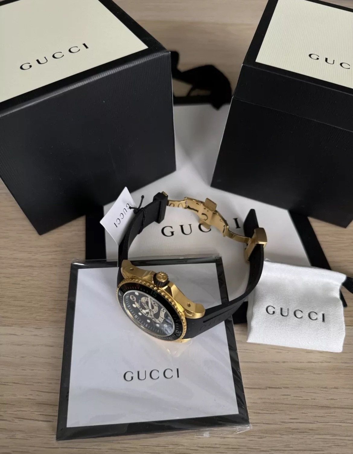 Gucci Gucci Dive Men's Watch Stainless Steel Black YA136219 | Grailed