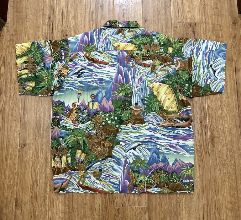 Vintage 🔥Rare🔥90s Patagonia Pataloha Eugene Savage Hawaiian Shirt | Grailed