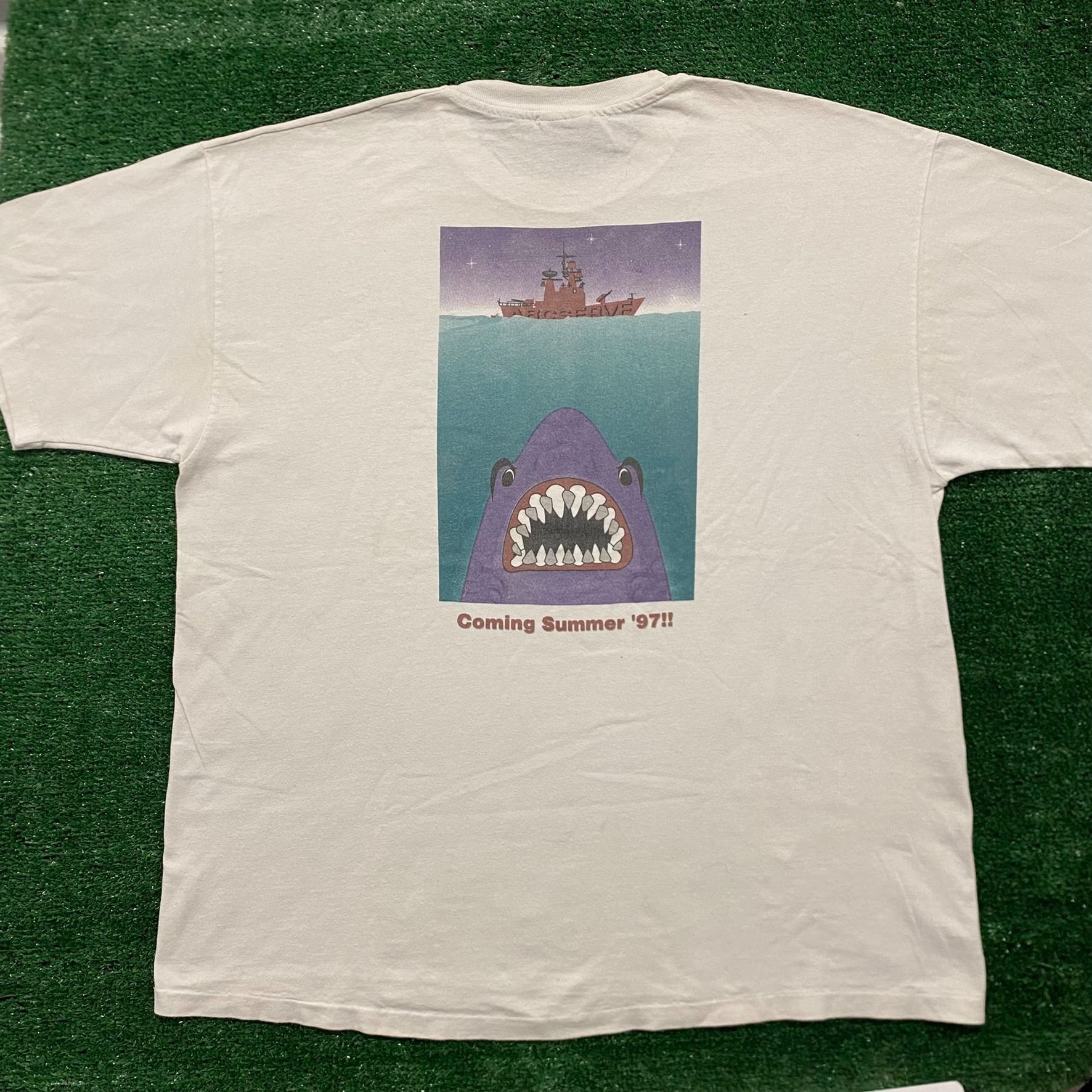 Vintage Vintage 90s Essential Baggy Microsoft Windows Shark T-Shirt ...