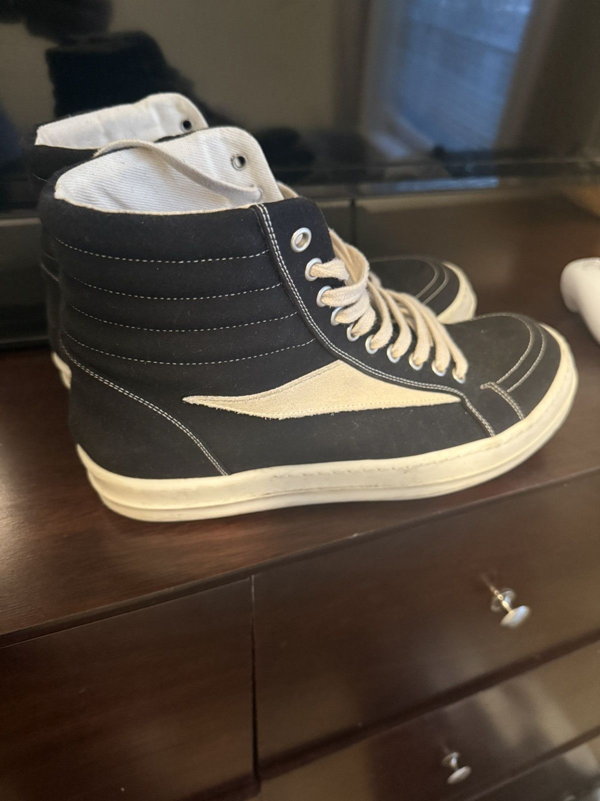 Rick Owens × Rick Owens Drkshdw Rick Owens drkshdw vans vintage hi top ...
