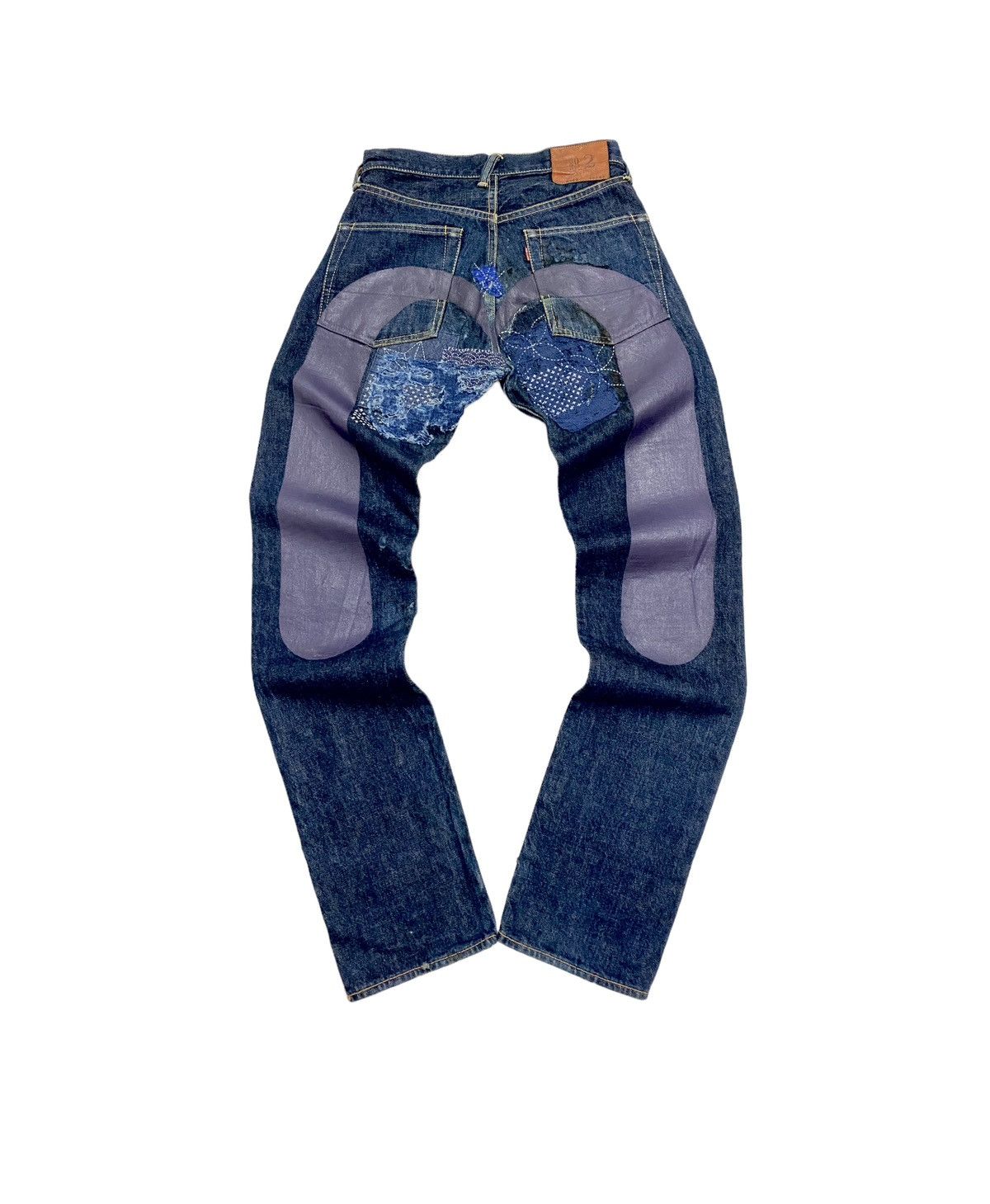 Evisu Vintage Evisu Daicock Purple Custom Sashiko x Boro | Grailed
